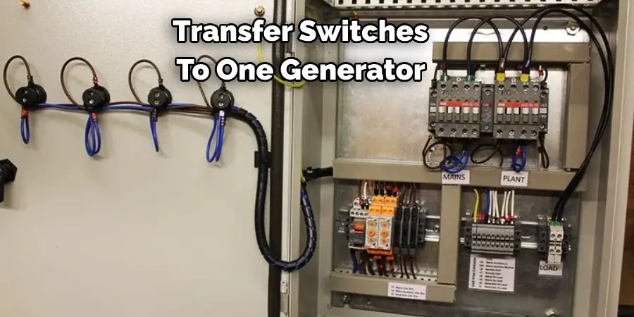 How to Wire Two Transfer Switches to One Generator - 6 Steps